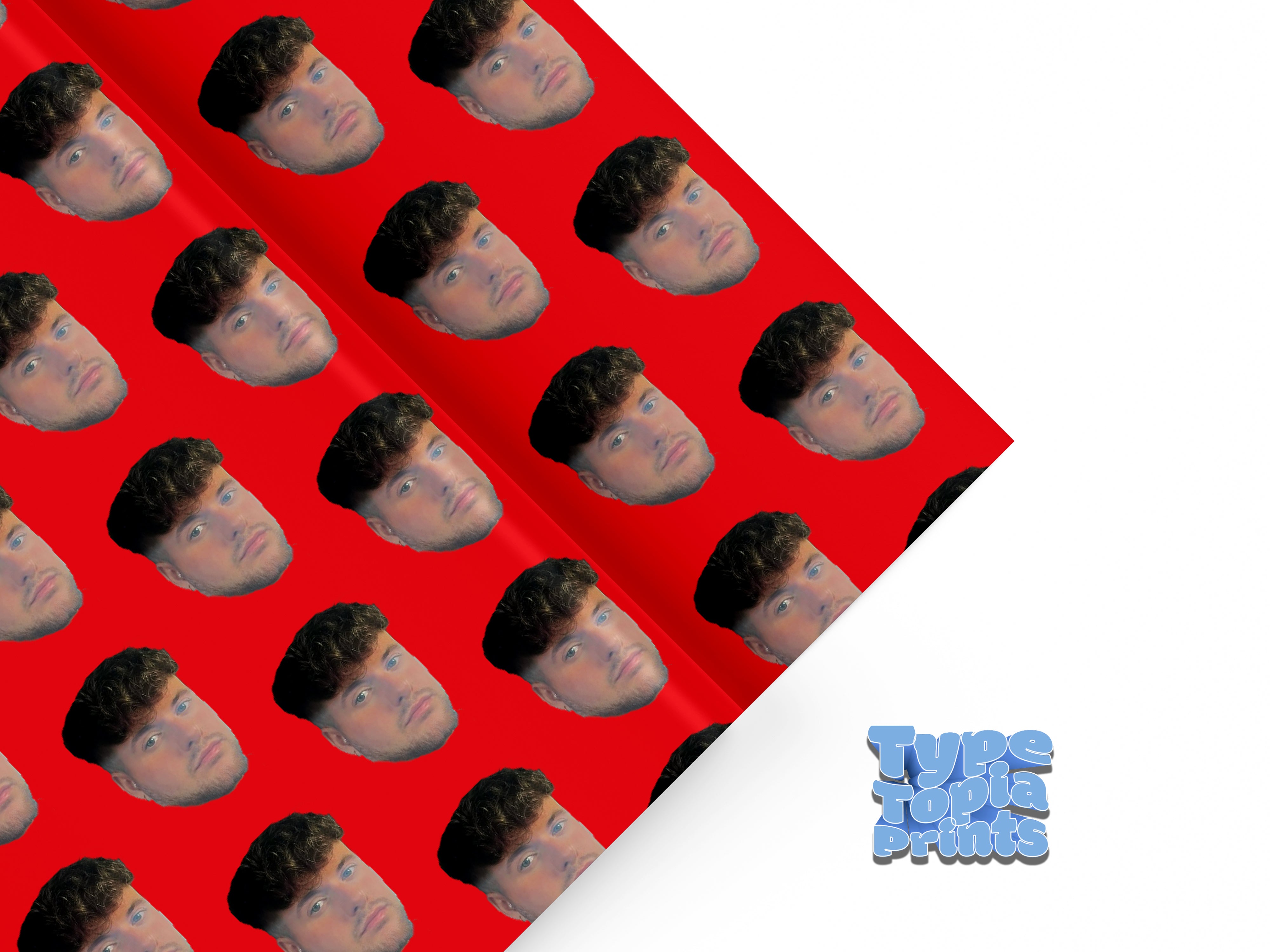 The Classic | Any Face Personalised Wrapping Paper – TypeTopiaPrints
